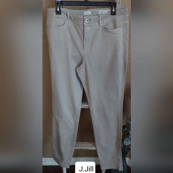 J. Jill | Jeans | Clearance Jjill Authentic Fit Side Slit Ankle Khaki ...